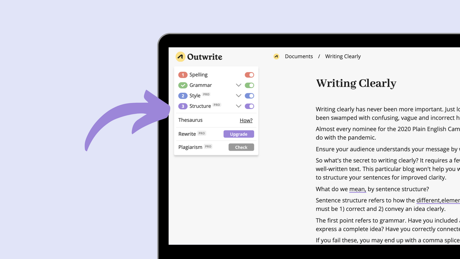 Want to write clearer sentences? Try restructuring them